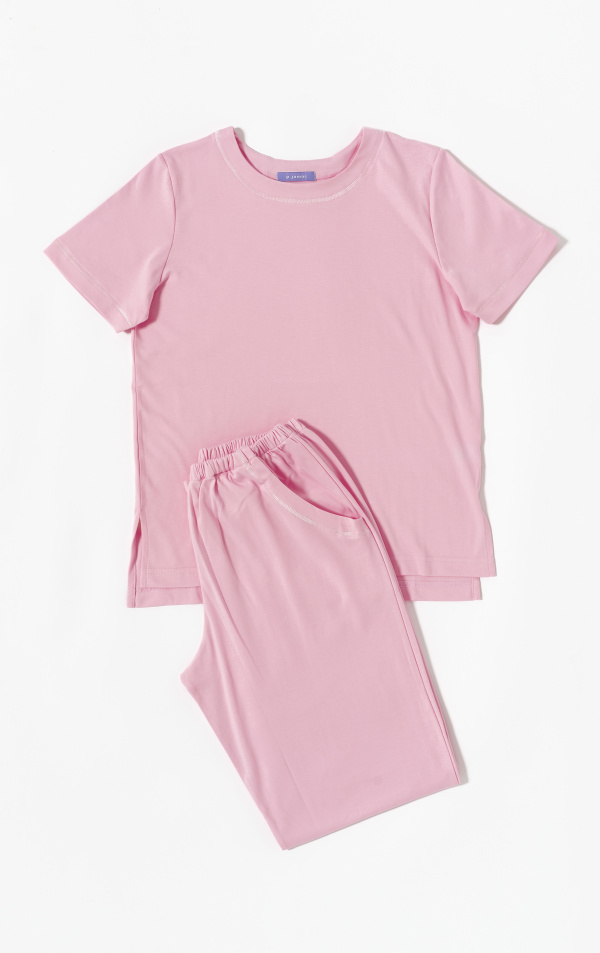 Bright Butterknit Pajamas Pink