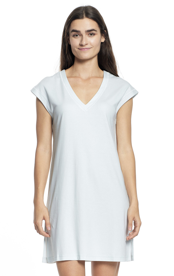 Blue Butterknit V Neck